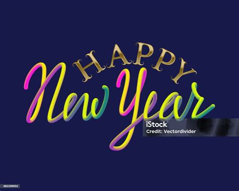 새 해 복 많이 받으세요 황금과 유체 인사말 카드 디자인에 대 한 글자 색상 0명에 대한 스톡 벡터 아트 및 기타 이미지 0명 12월 31일 3차원 형태 Istock