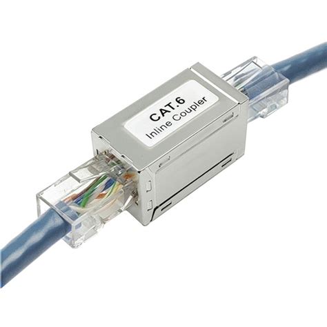 Shielded Straight Through Cat6 Rj45 In Line Coupler