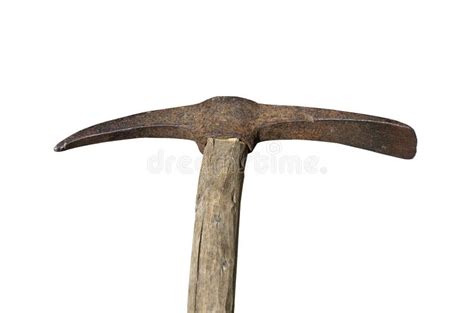 Picareta Velha Do Ferro Isolada Imagem De Stock Imagem De Cedo