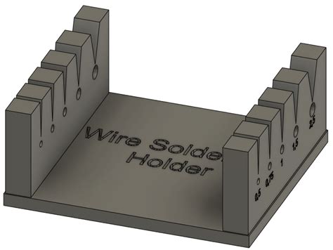 Free Stl File Soldering Wire Holder 🔌・object To Download And To 3d