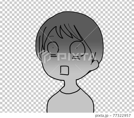 臉色蒼白的男人 插圖素材 77322957 PIXTA圖庫