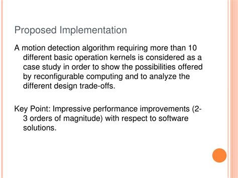 Ppt Intelligent Cameras And Embedded Reconfigurable Computing A Case