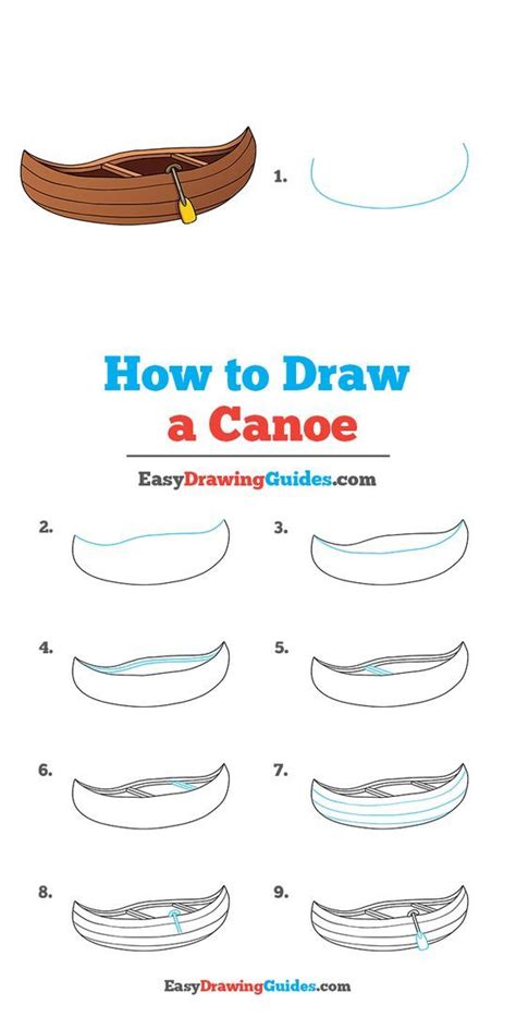 How To Draw A Canoe Really Easy Drawing Tutorial Easy Drawings Drawing Tutorial Easy Canoe