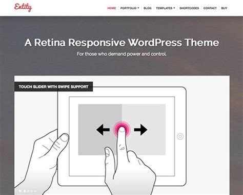 Responsive Retina Ready Wordpress Themes Dzinewatch