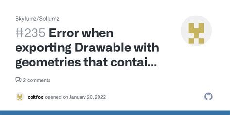 error when exporting drawable with geometries that contain multiple