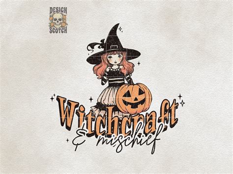 Witch Halloween Pumpkin Print Tshirt Png Graphic By Designscotch