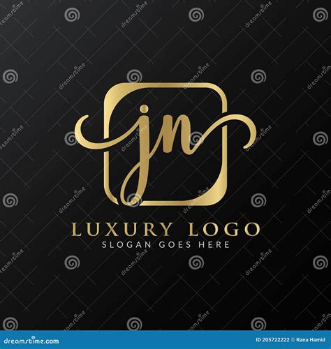 Modelo De Vetor De Design De Logotipo Jn Letra Criativa Design Inicial
