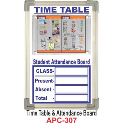 Time Table Attendance Board At Best Price In Alwar K Rajan Industries