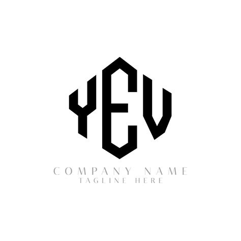 Diseño De Logotipo De Letra Yev Con Forma De Polígono Yev Polígono Y