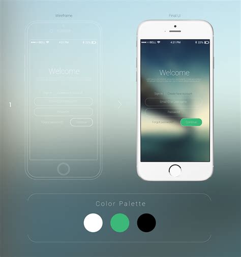 Mobile Login Ui Design Options Behance