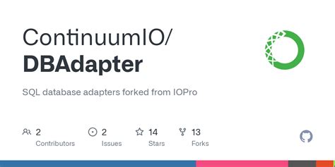GitHub ContinuumIO DBAdapter SQL Database Adapters Forked From IOPro