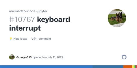 Keyboard Interrupt · Microsoft Vscode Jupyter · Discussion 10767 · Github