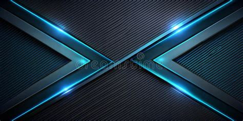 Dynamic Blue And Black Abstract Design With Glowing Lines Creating A Futuristic And Modern
