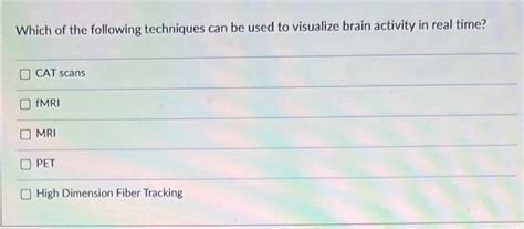solved which of the following techniques can be used to