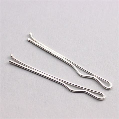 Pair Of Sterling Silver Bobby Pins Etsy