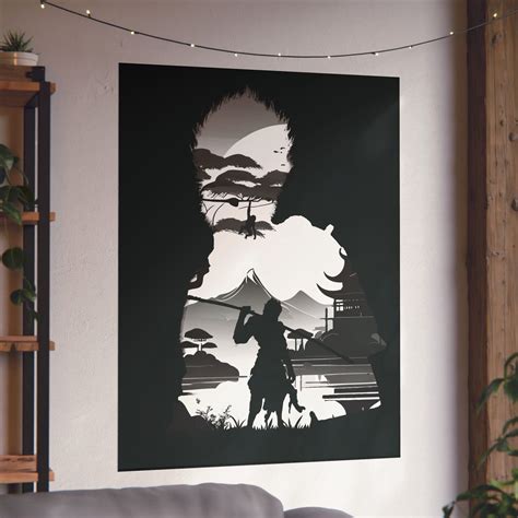 Black Myth Wukong Sun Wukong Mono Illusion Premium Matte Posters Etsy