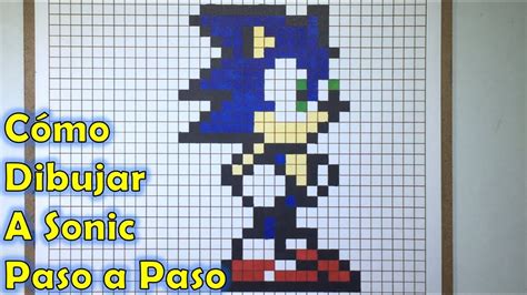 Como Dibujar A Sonic Pixel Art Tutorial Paso A Paso Youtube Porn Sex