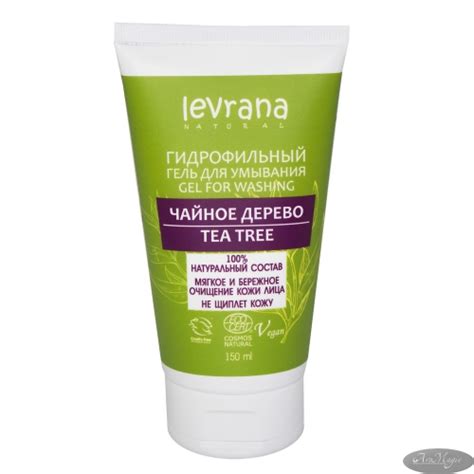 Гидрофильный гель для умывания ЧАЙНОЕ ДЕРЕВО, 150 мл, ТМ Levrana ...