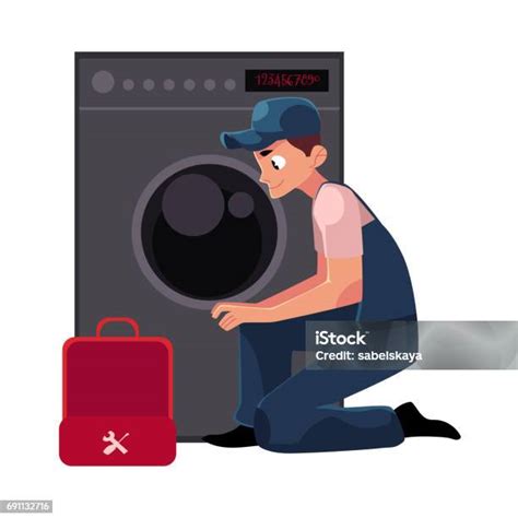 배관 전문 담합 세탁기 세탁기를 복구 도구 상자와 배관공 가득 찬에 대한 스톡 벡터 아트 및 기타 이미지 가득 찬 가정용 장비 공구상자 Istock