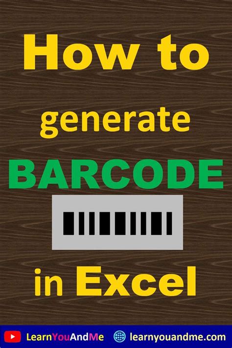 How To Generate Barcode In Ms Excel Hindi Tutorial Barcode Scancode Font In Excel Artofit