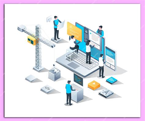 Premium Vector Web Developer And Seo Optimization