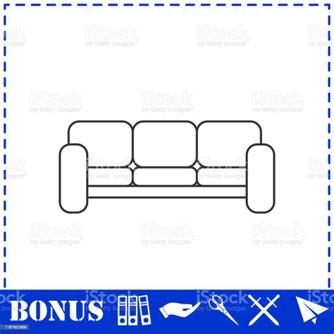 Sofa 圖示平面向量圖形及更多俄羅斯圖片 俄羅斯 傢俱 咕臣 Istock