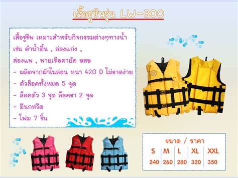 เสื้อชูชีพ เสื้อ Vest ของ Wahoo Vest วาฮู เวส ผู้ผลิตและจำหน่ายเสื้อชูชีพ เสื้อชูชีพของเรามี