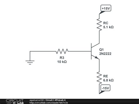 Circuit I PreLab CircuitLab