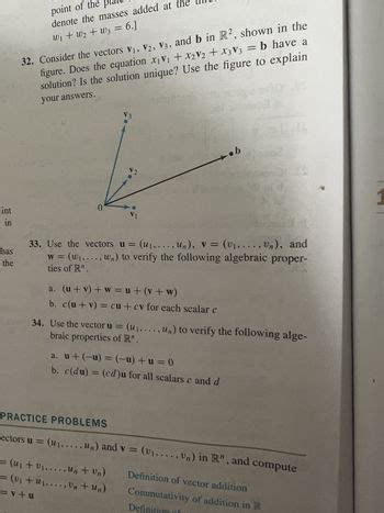 Answered Use The Vectors U U Un V U Un And W
