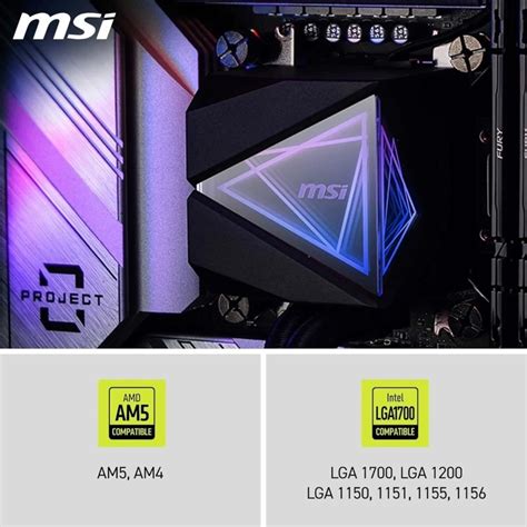 Msi Mag Coreliquid I360 360mm Rgb Aio Liquid Cpu Cooler Black