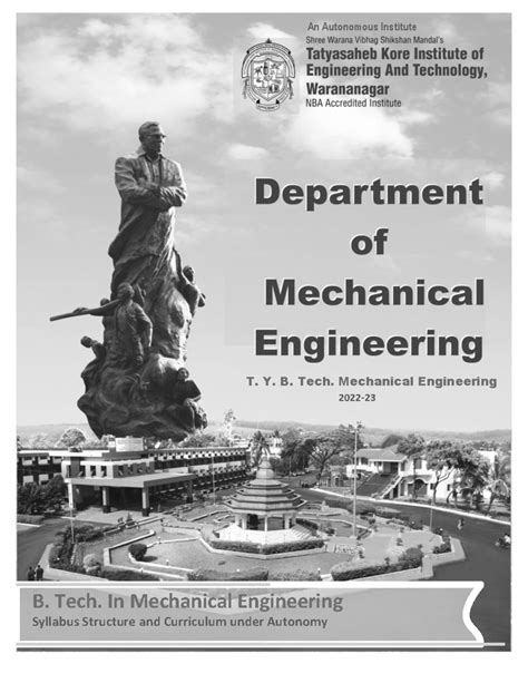 T Y B Tech Autonomous Updated Syllabus On B Tech In Mechanical Engineering Syllabus