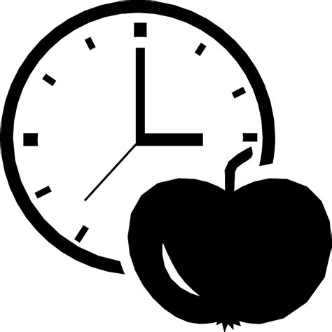 Apple And Clock Vector SVG Icon SVG Repo