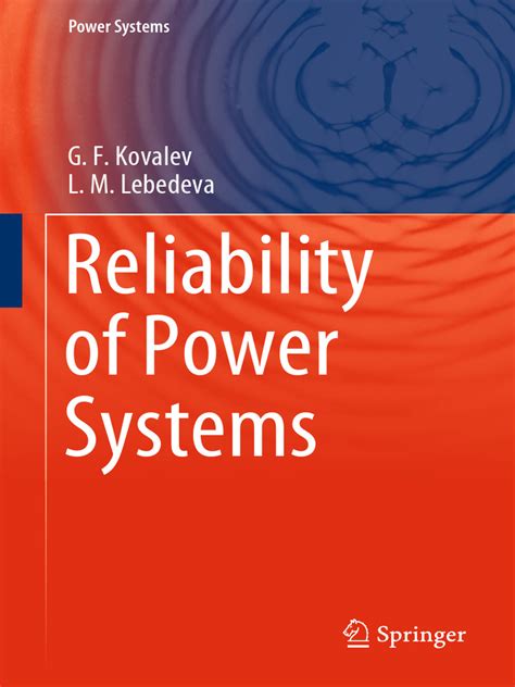 springer reliability of power systems 2019 pdf reliability