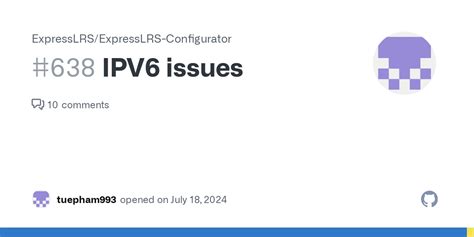 Ipv6 Issues · Issue 638 · Expresslrsexpresslrs Configurator · Github