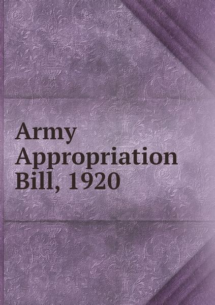 Army Appropriation Bill 1920 купить с доставкой по выгодным ценам в