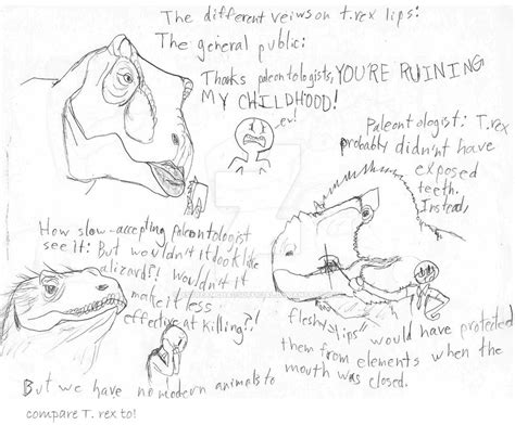 Tyrannosaurus Rex Lips Debate By Xstreamchaosofficial On Deviantart
