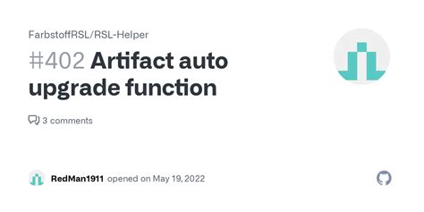 artifact auto upgrade function · issue 402 · farbstoffrsl rsl helper