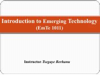 Chapter 1 Introduction To Emerging Technology 3 Dirzon