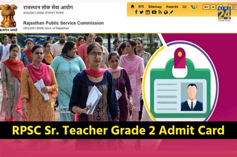 Rpsc Senior Teacher Exam 2023 Grade 2 Exam Admit Card Rele