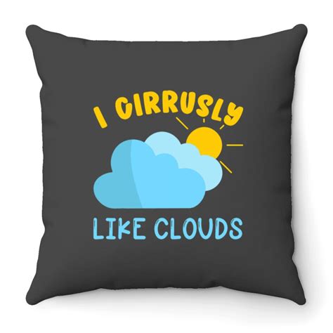 Meteorology Meteorologist I Cirrusly Like Clouds Weatherman Throw