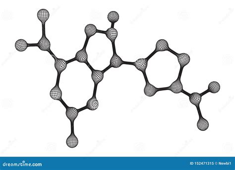 Wireframe Mesh Molecule Connection Structure Stock Vector Illustration Of Icon Chemistry