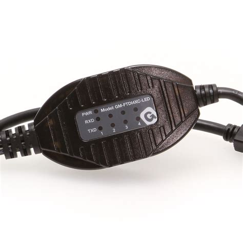4 Port USB Type-C To Serial Adapter with Per port LED Rx / TX Indicators