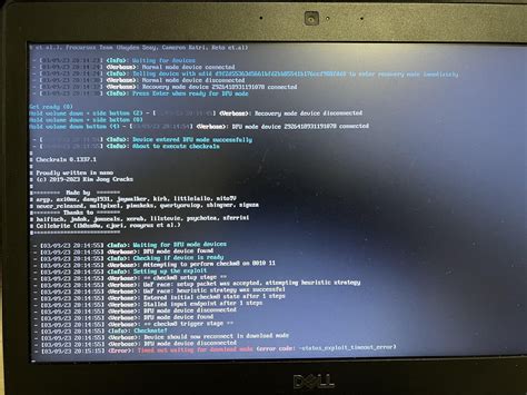 [help] palera1n jailbreak ios 15 7 3 on iphone 7 error code status