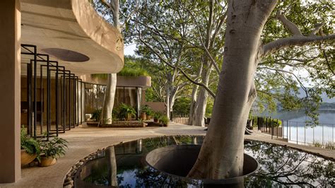 Cylindrical Voids Accommodate Trees At Mexican House By MCxA Group