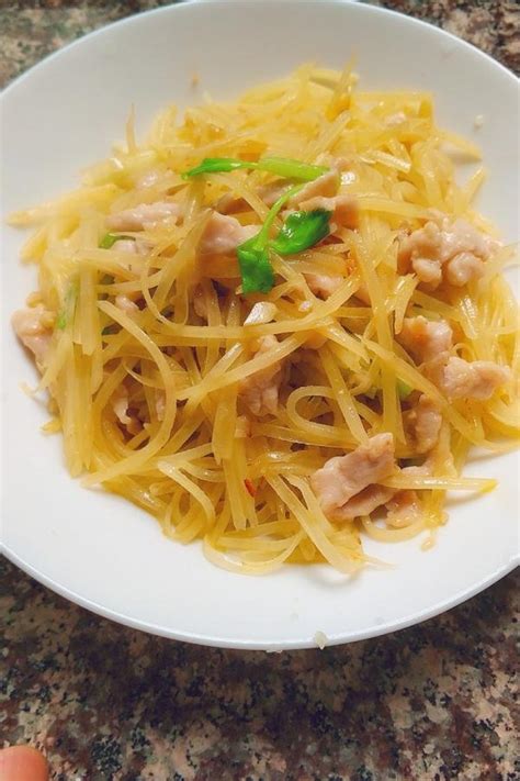 【土豆丝炒肉肉图片】小葱19下厨房