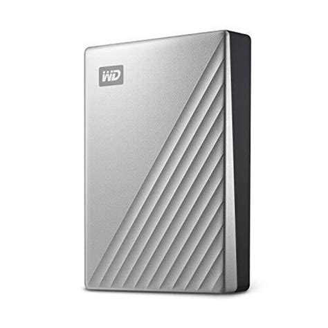 Wd My Passport Ultra 4to Argenté Disque Dur Externe Portable Usb C