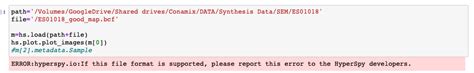 key error loading bruker bcf file · issue 2881 · hyperspy hyperspy