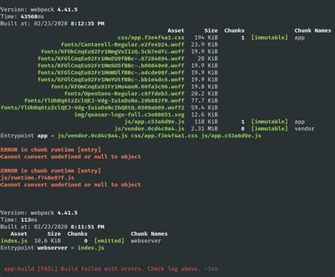 Adding Webpack Cfgexternals Gives Strange Errors · Issue 6460