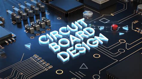 Circuit Board Design Technology Background Good Resolution Stock