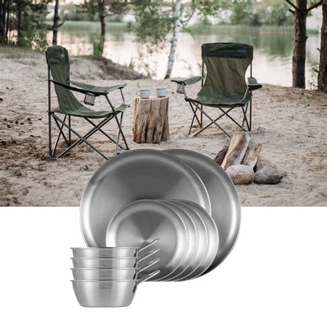 에델코첸 캠핑 식기세트 그릇 4인10p 아웃도어 야외 실내 낚시 등산용 스텐 디너웨어세트 69700원 다모아아토즈님의 스토어 디비디비